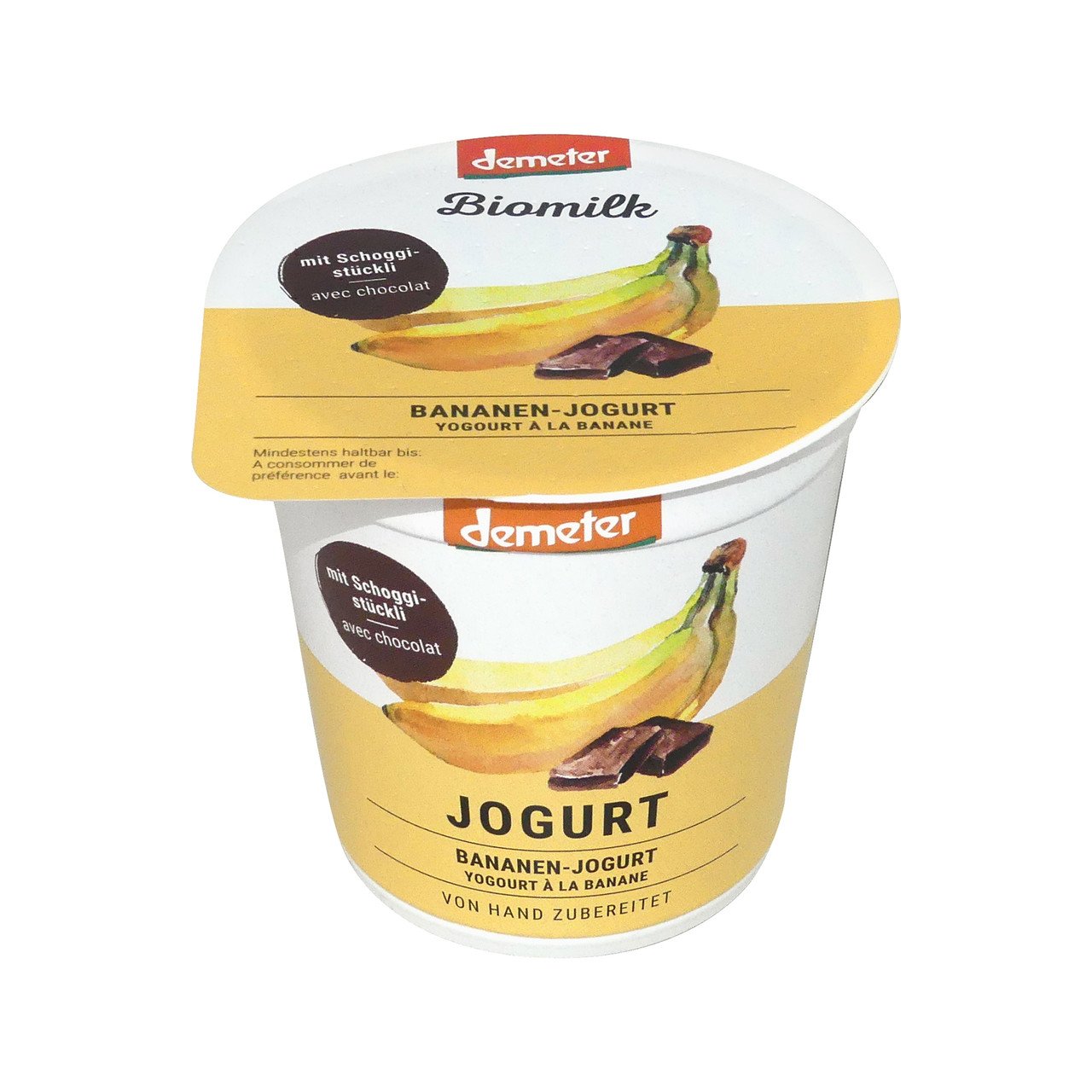 Produkt: Jogurt Banane mit Schoko Splitter, Bio Knospe/Demeter - Bio ...